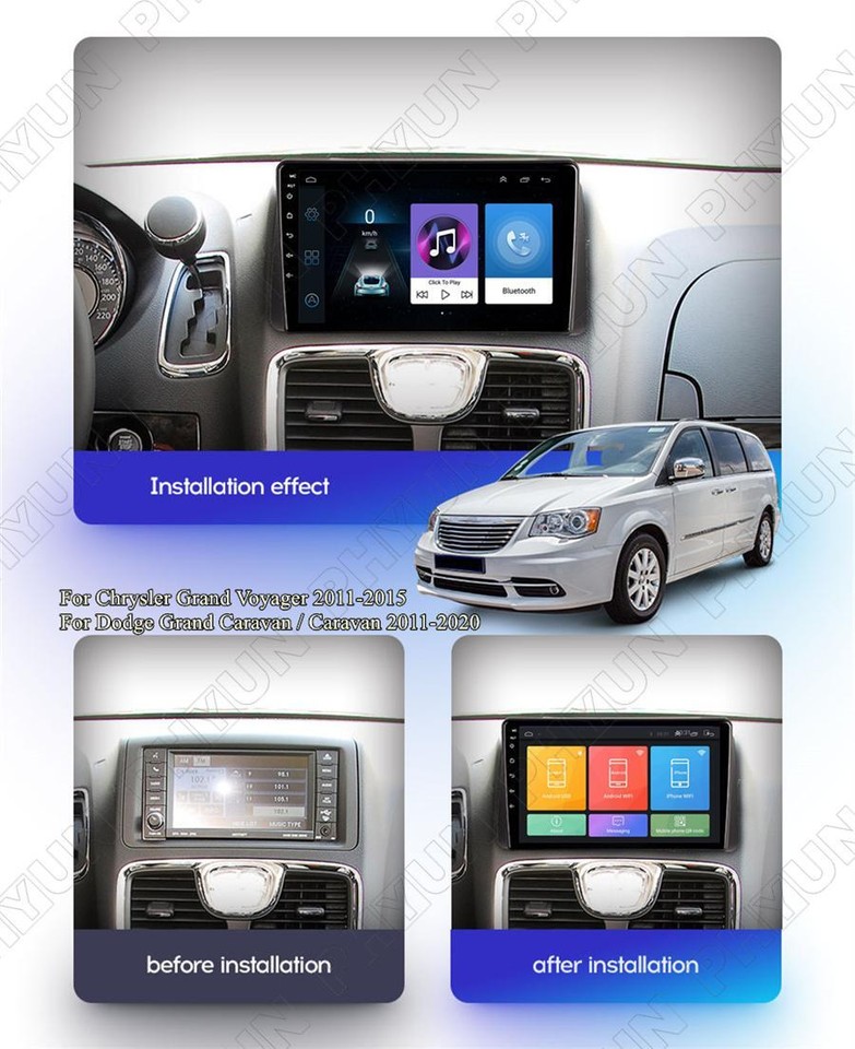 9" Android 10.1 Stereo Radio Navi Player For Dodge Grand Caravan 2011 ...