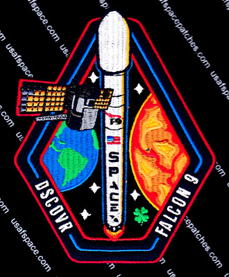 Authentic DSCOVR SPACEX FALCON 9 Launch PATCH NOAA USAF NASA SATELLITE ...