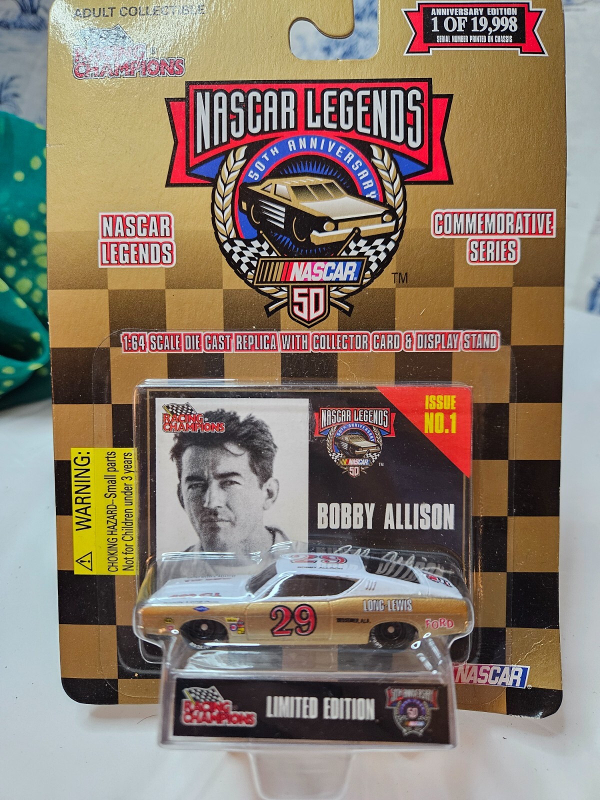 1998 Bobby Allison #29 Diecast (1:64) NASCAR Legends, Racing Champions ...