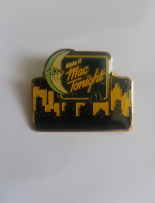 Make it Mac Tonight McDonalds Old Moon Cityscape 1980s Pin (jp35 | eBay