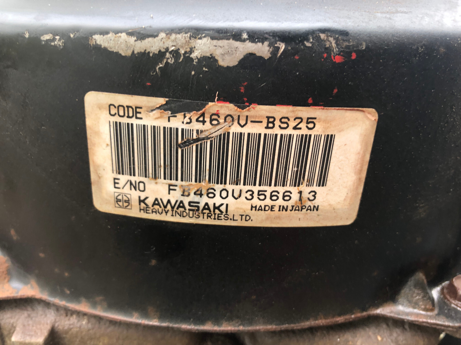 Kawasaki FB460V BS25 Motor Engine John Deere RX95 12.5HP 165 AM105198 ...