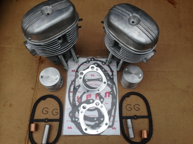 Ural 650 Engine Big set - cylinders + heads+ convex pistons, rings ...