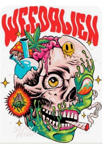 2-PACK POT WEED 420 HOT ROD RAT FINK MOTORCYCLES TOOLS GUNS STICKERS ...