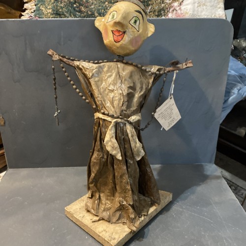 Key Holder Doll Paper Mache With A Key And Head On Spring | eBay