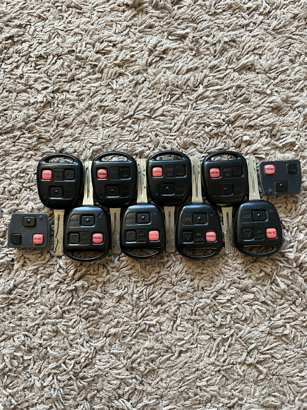 LOT OF 10 LEXUS RX300 1999-2003 REMOTE HEAD KEY FOB FCC: NI4TMTX-1 GOOD ...