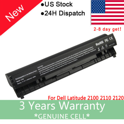 Battery 2100 for Dell Latitude 2110 2120 Replace P/N 01P255 04H636 ...