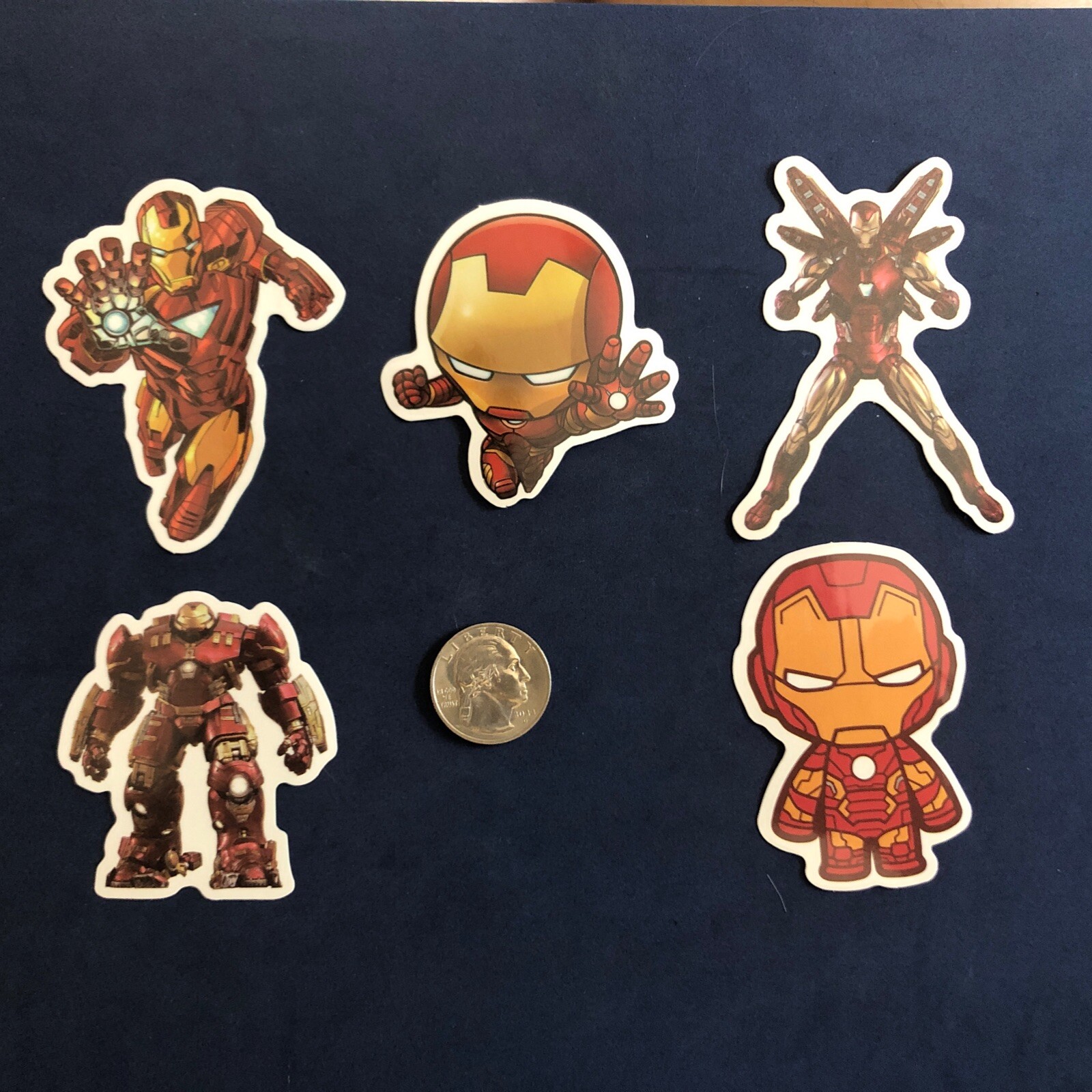 Super Hero - Iron Man - Lot Of 5 Stickers. - New | eBay