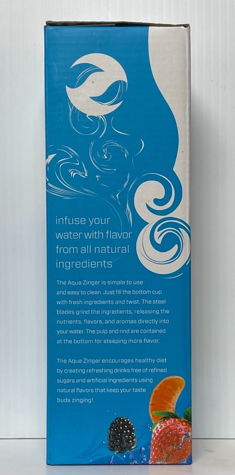 Aqua Zinger Flavor Infuser Flavored Water Fresh Fruit By Zing Anything ...