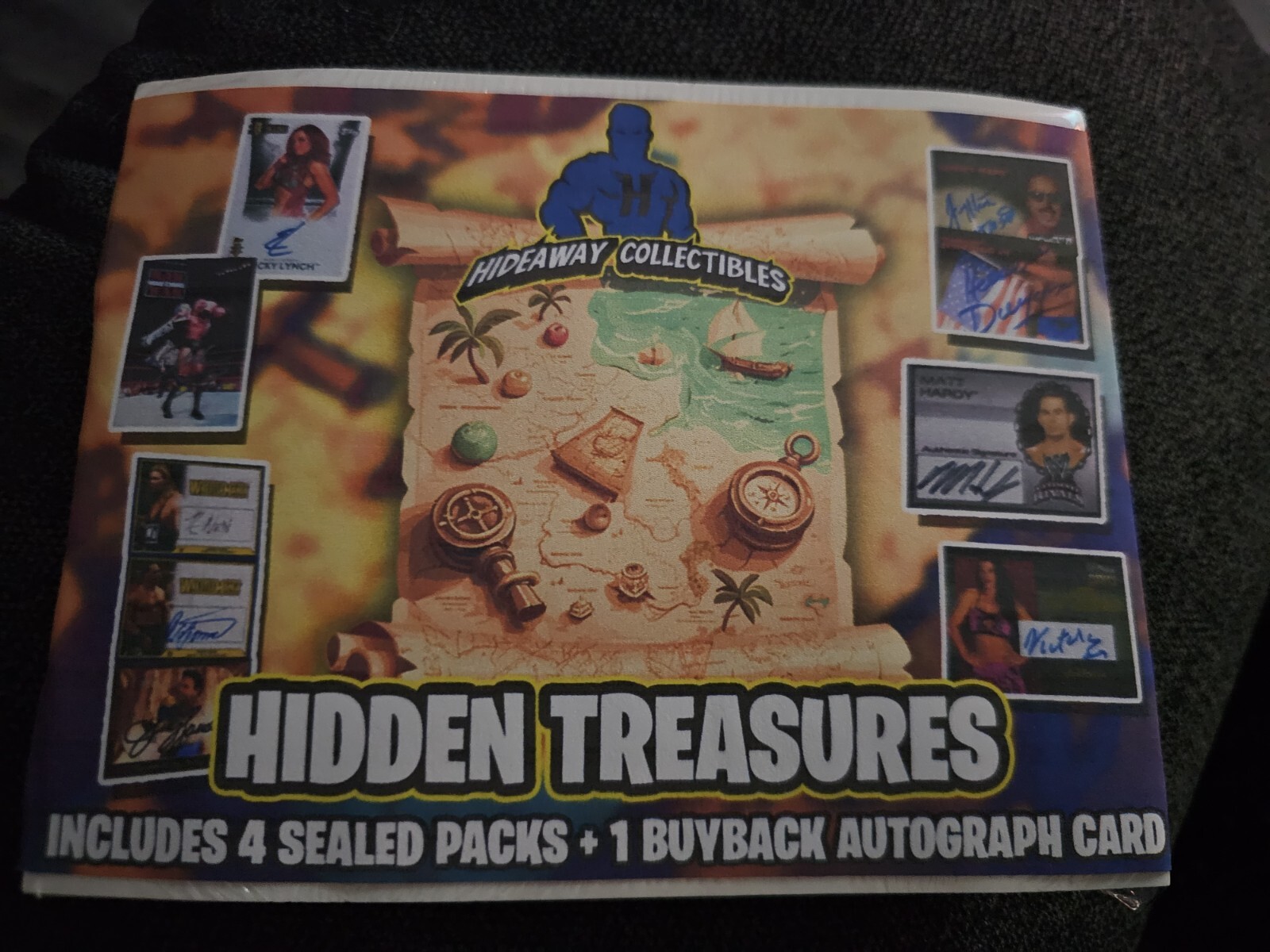 HIDEAWAY COLLECTIBLES HIDDEN TREASURES 4 WWE PACKS PLUS BUYBACK AUTO ...