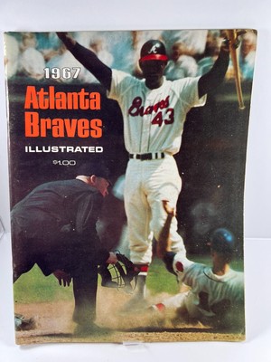 1967 Atlanta Braves MLB Baseball Yearbook Hank Aaron Vintage Excellent ...