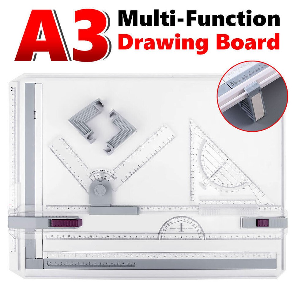 PRO A3 Drawing Board Table with Parallel Motion and Adjustable Angle ...