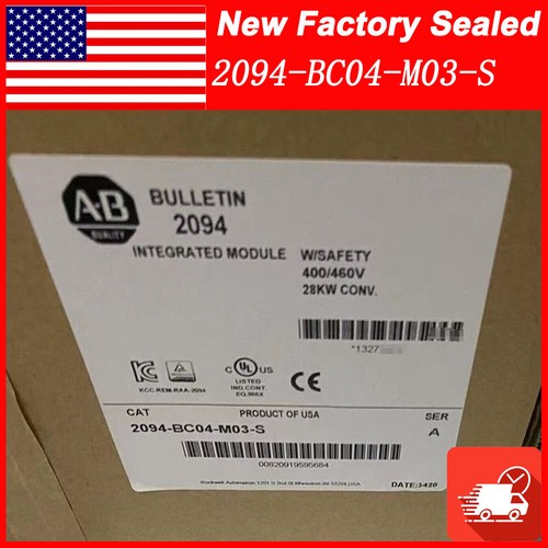 NEW Allen Bradley 2094-BC04-M03-S Ser A NEW Factory Sealed 2094-BC04 ...