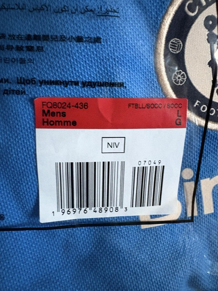 Chelsea FC Nike/BingX Mens Blue Player Issue Cotton Polo Shirt Size ...