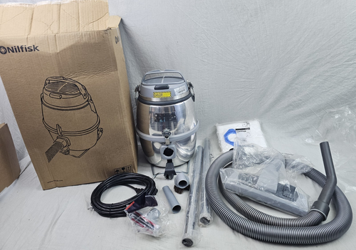 NEW NILFISK GM80 INDUSTRIAL HEAVY DUTY HEPA CANISTER VACUUM NEW PLEASE ...