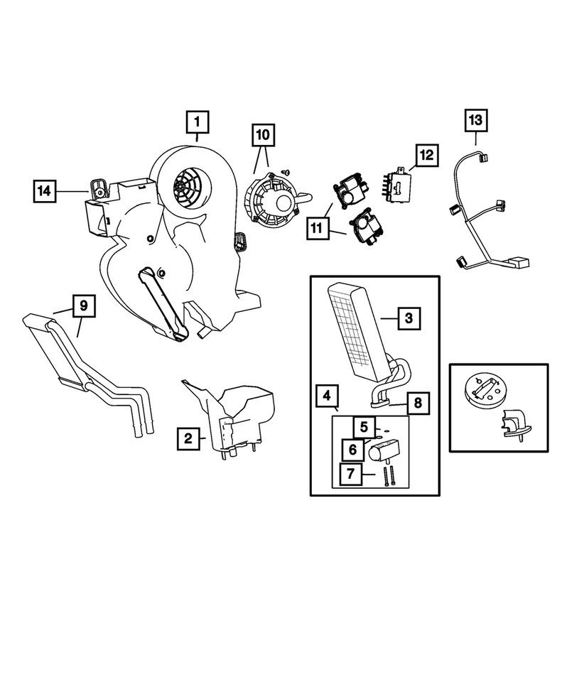 Genuine Mopar Evaporator Plate 68354587AA | eBay