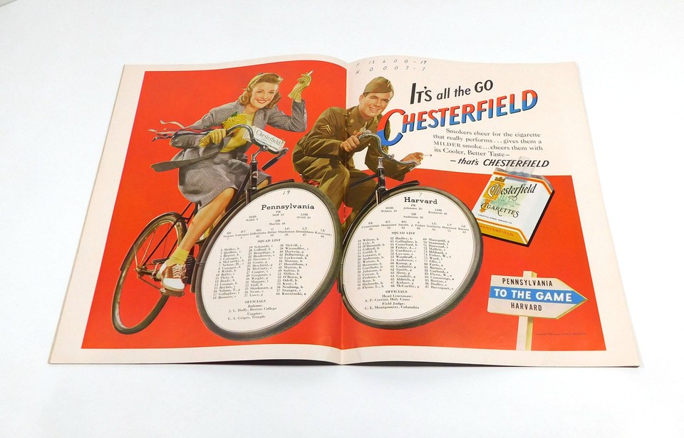 1942 Pennsylvania vs Harvard College Football Program 10-3-42 | eBay