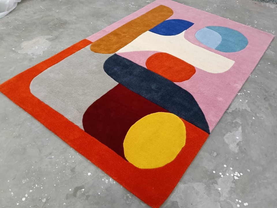 Rug Modern Design Fine Wool Handmade Rug Hand Tufted Premium Quality ...