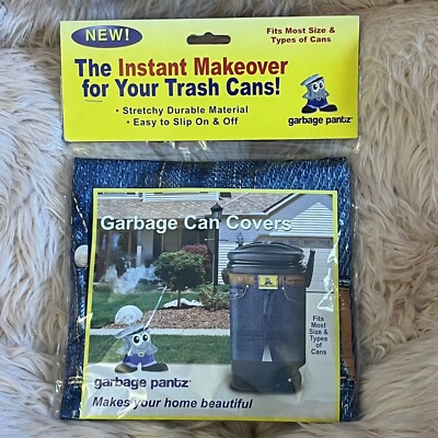 Garbage Pantz Garbage Can Cover, Blue Jeans For Your Trash Can, Spandex ...