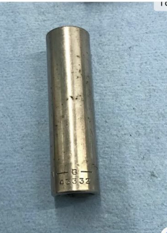 CRAFTSMAN#43332-G-SERIES 3/8"dr. DEEP LONG SOCKET 1/2" SIZE 6pt. CHROME ...