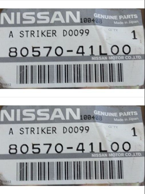 Nissan Genuine OEM 80570-41L00 Door Striker Latch Set LH RH S12 S13 ...