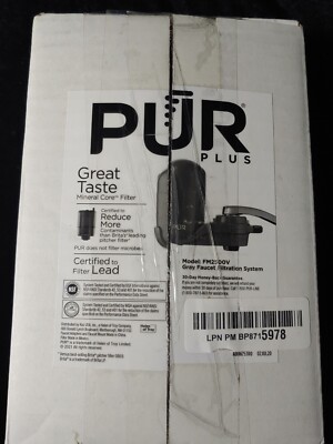 PUR PLUS Faucet Mount Water Filtration System, Gray – Vertical GREY ...