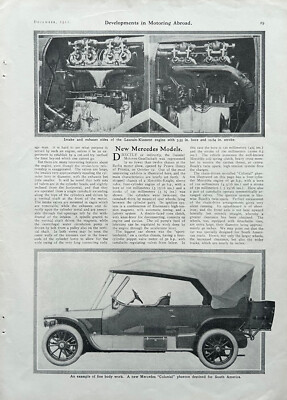 1911 Report 0n Mercedes "Colonial" Phaeton Destined For South America ...