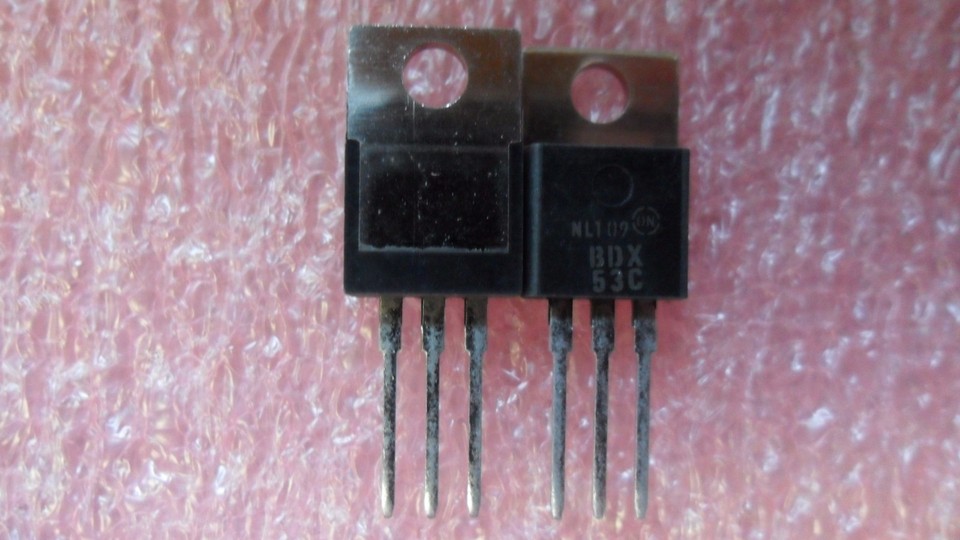 BDX53 BDX53C TRANSISTOR NPN DARLINGTON 100V 8A TO-220 (5 PER LOT) | eBay