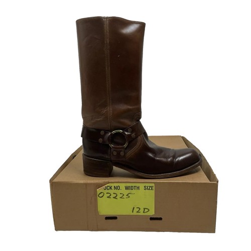 Vintage Frye Leather Harness Round Toe Campus Boots Men’s Size 12 D USA ...