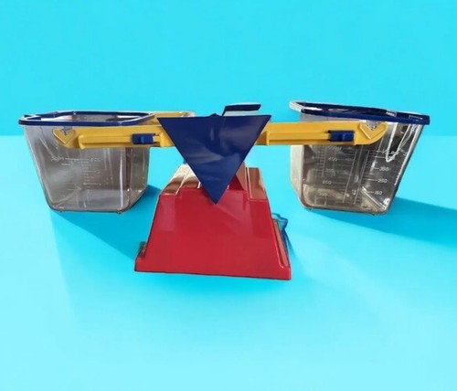 Rocker Balance Scale Learning Red Blue Yellow Homeschooling Teacher ...