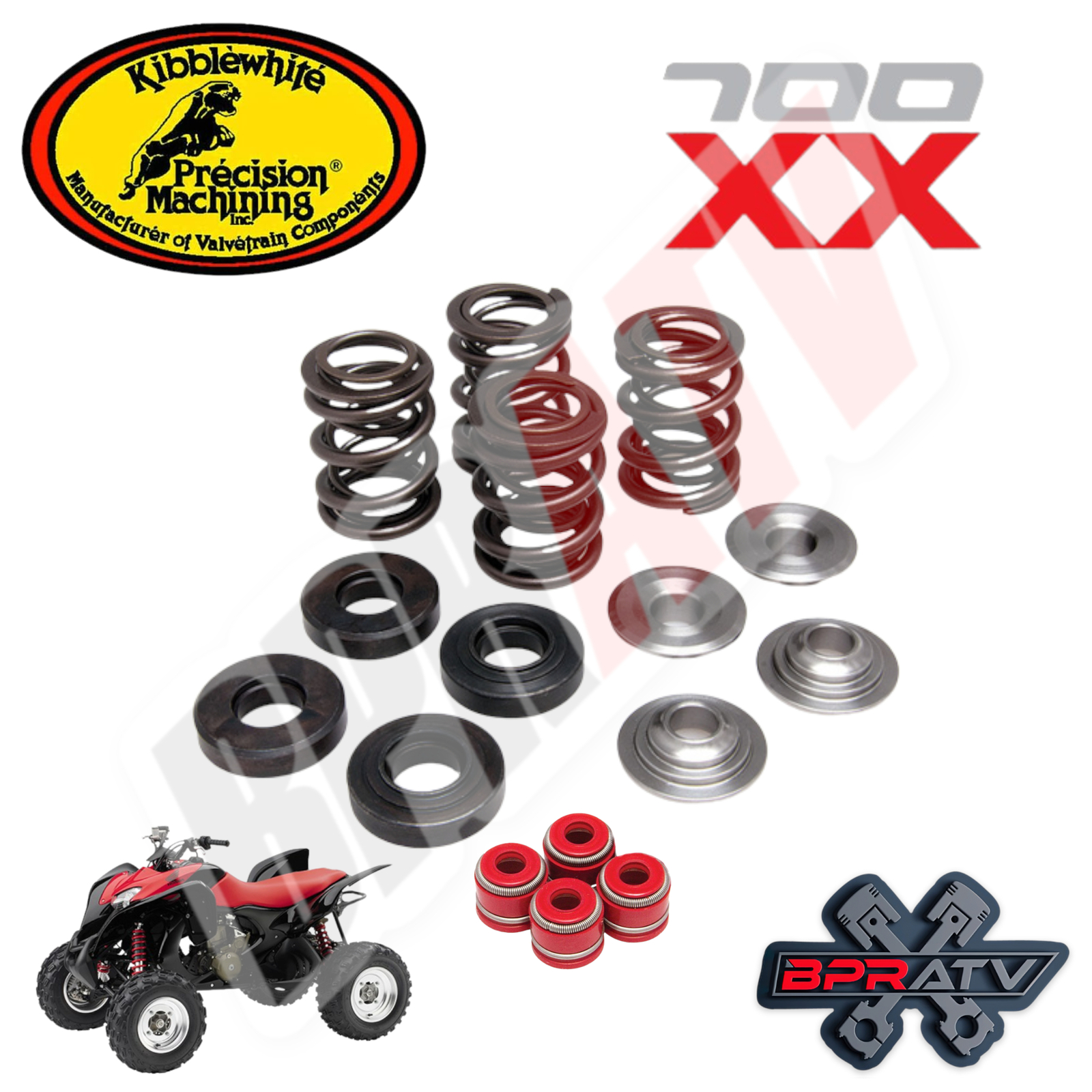08 09 Honda TRX700XX TRX 700XX Kibblewhite Race Titanium Valves Springs ...