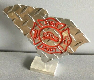 Fire Department Fire Fighting Engraved Metal Sign 9" x 6.75 ...