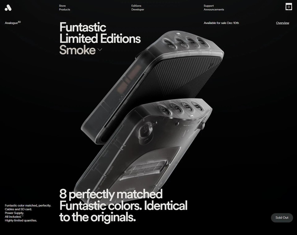 Analogue 3D Bundle Funtastic Series [SMOKE] WITH CONTROLLER N64 ...