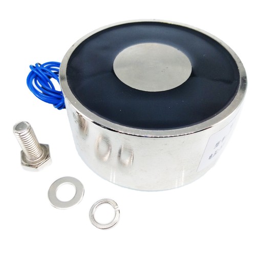 176LB 80kg Lifting Magnet Electromagnet Solenoid Lift Holding 65mm 12V ...