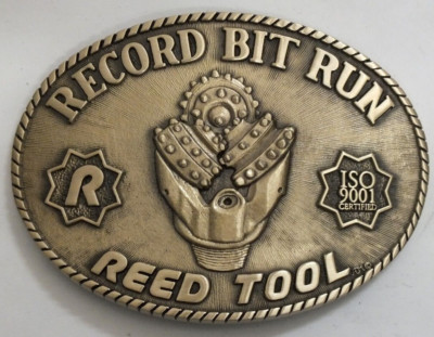 RECORD BIT RUN REED TOOL ISO 9001 Limited Edition CT Belt Buckles Belt ...