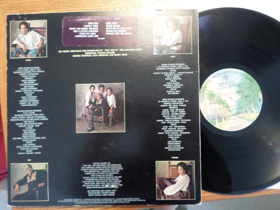 PROMO WB LP RECORD /THE STAPLES/FAMILY TREE/ EX+ VINYL 1977 SOUL | eBay