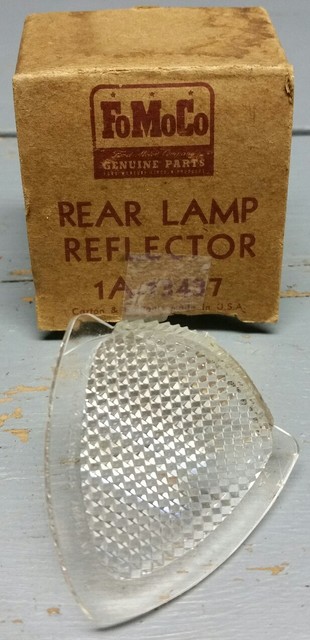 (1) OEM 1951 Ford Car Tail Light Rear Lens Reflector Stimsonite 1a ...