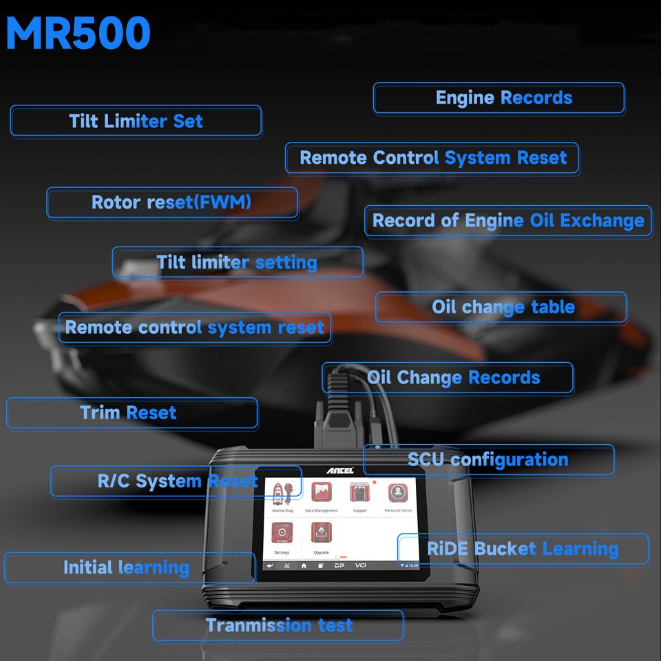 Marine Scanner OBD2 Diagnostic Tool Kit For Suzuki In/Outboard Engine ...