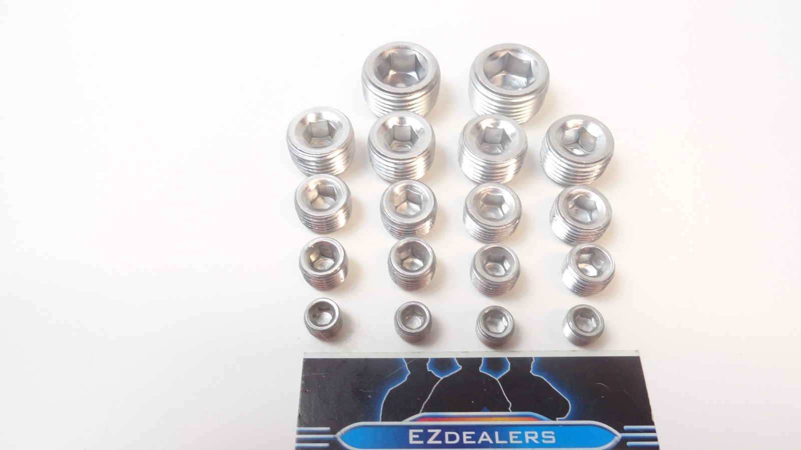 Pipe Plug Assortment Kit Aluminum 1/8 npt thru 3/4 npt 18 pcs "Made In ...