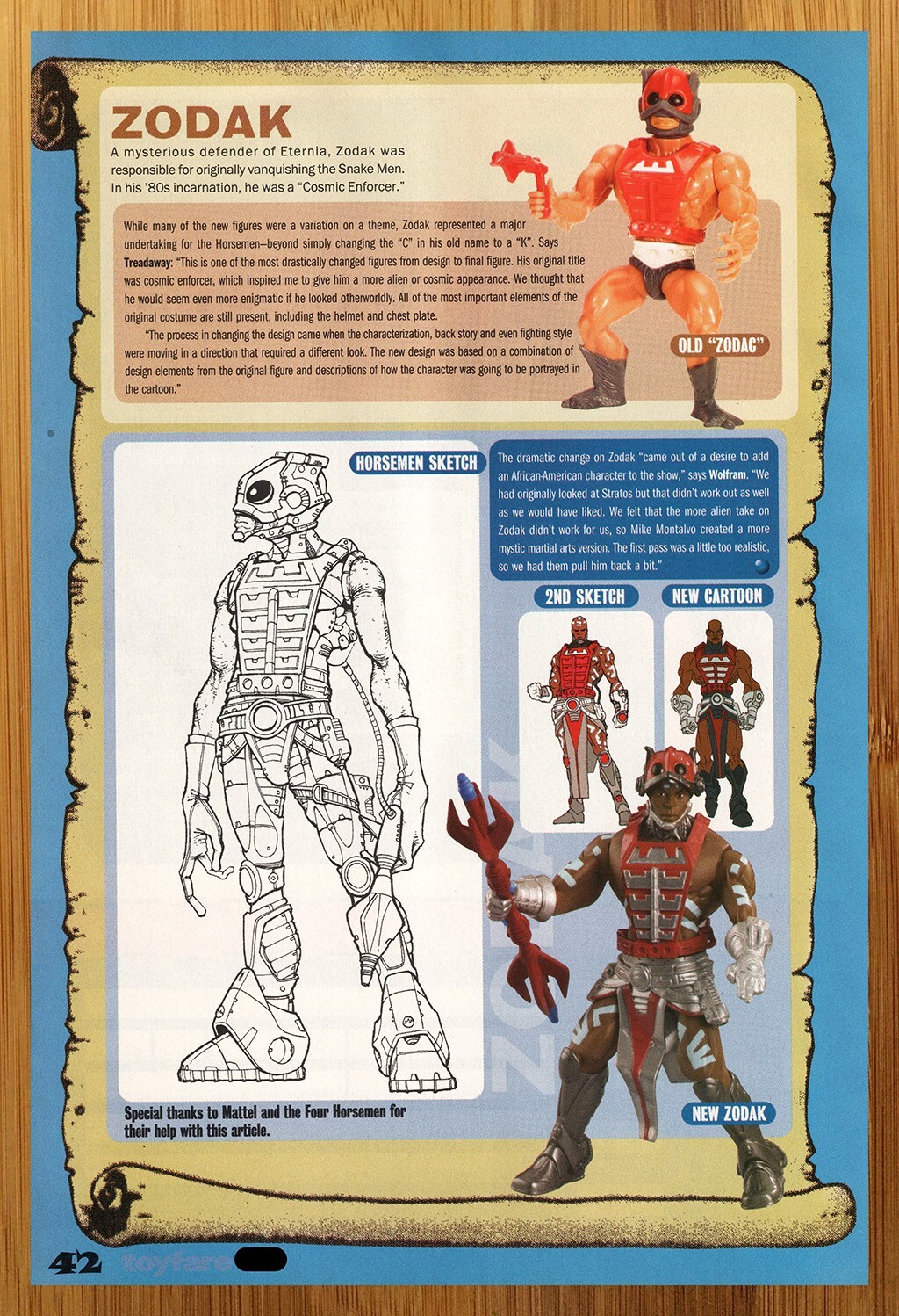 2003 Masters of the Universe Zodak Action Figure Print Ad/Poster He-Man ...