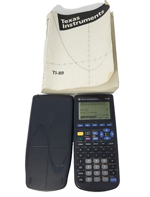Texas Instruments TI-89 Graphing Calculator Black Tested Working Math w ...
