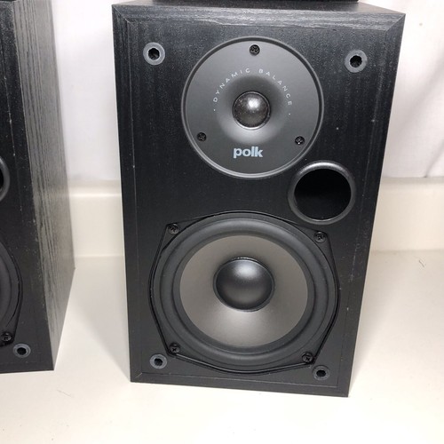 Polk Audio R15 2-Way Bookshelf Speakers Pair Black | eBay