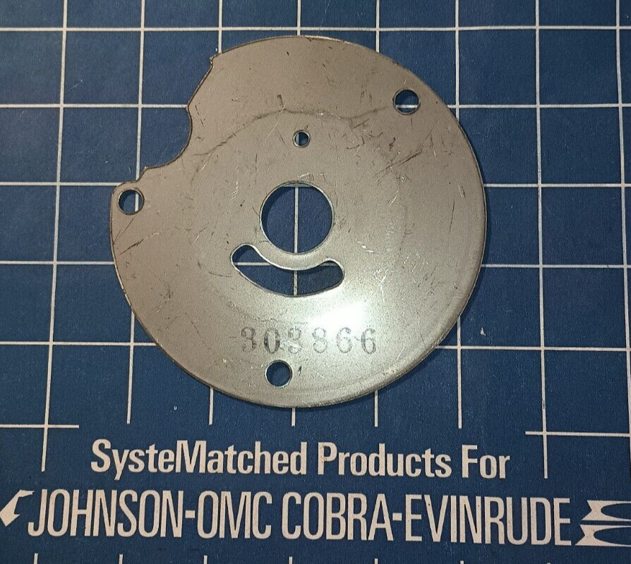 OMC BRP 0303866 303866 Plate, Water Pump | eBay