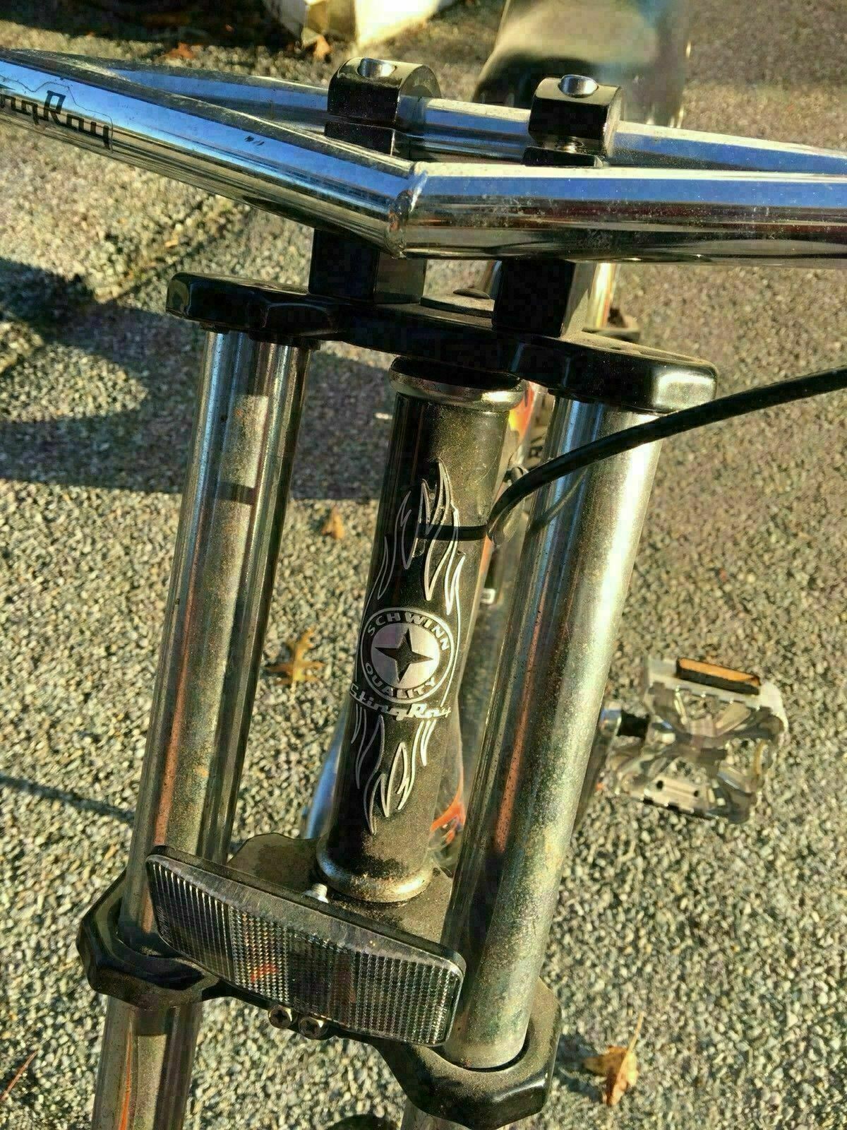 Schwinn Stingray Chopper Motorcycle Style Bike Black Frame Orange ...