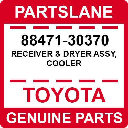 88471-30370 Toyota OEM Genuine RECEIVER & DRYER ASSY, COOLER | eBay
