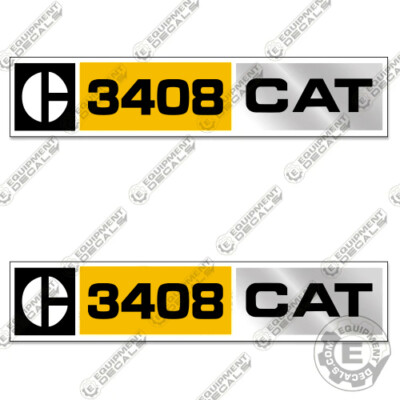 Fits Caterpillar 3408 Decal Kit Diesel Engine Stickers Equipment Decals ...