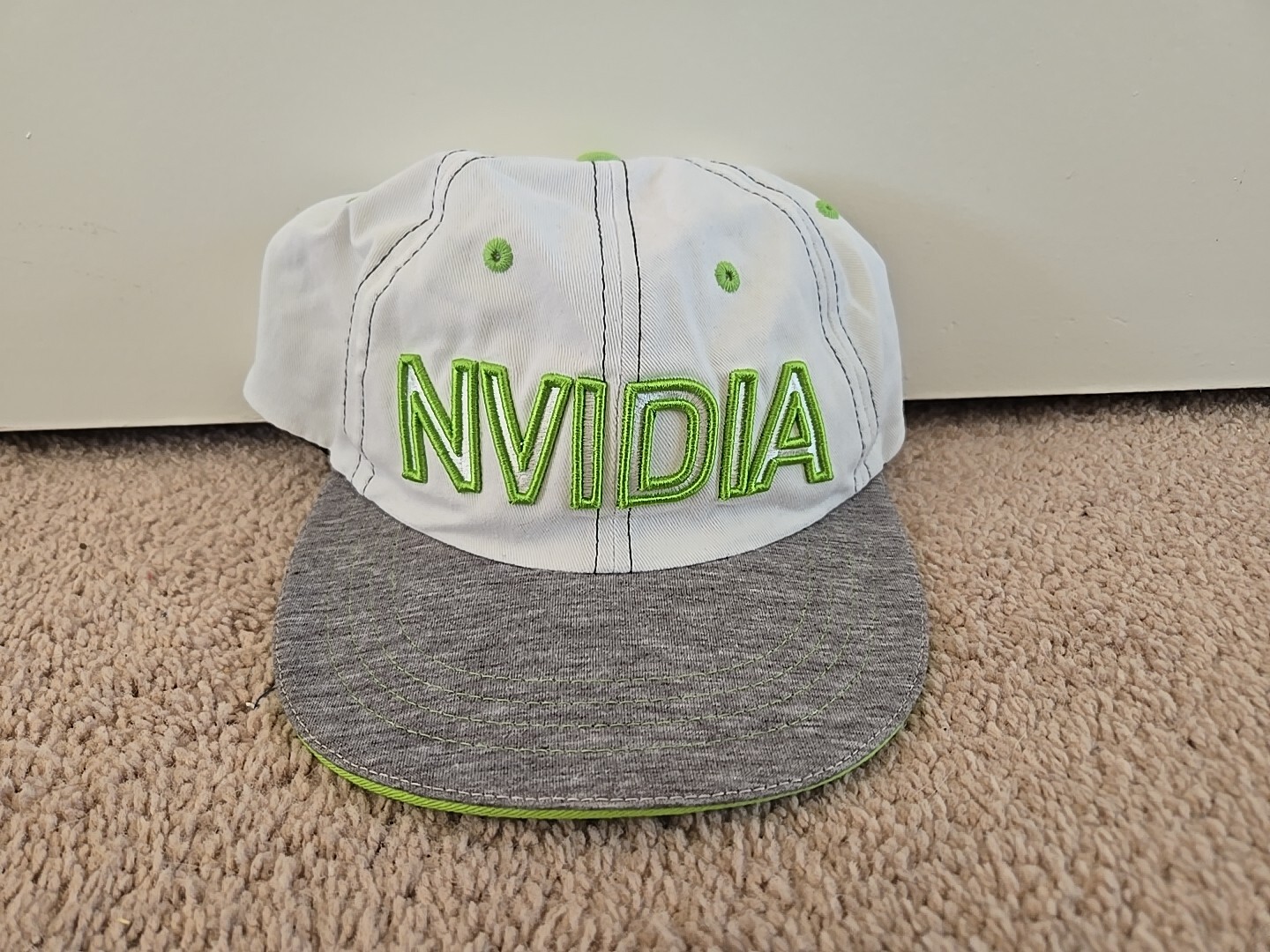 NVIDIA Logo Baseball Cap Flat Bill Tech Company Bro W… - Gem