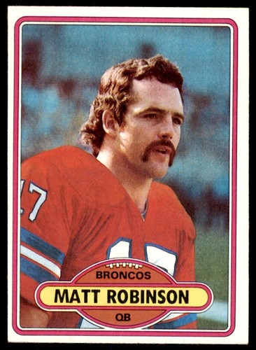 1980 Topps Matt Robinson Football Card Denver Broncos #12 | eBay