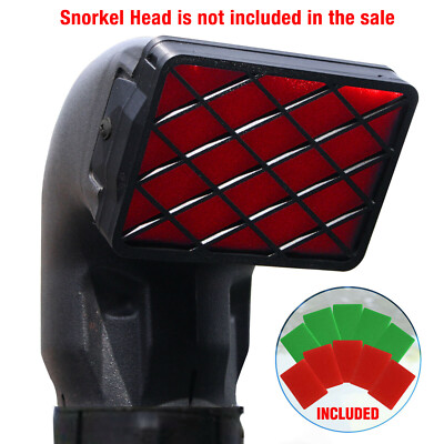 BLACK Universal Snorkel Air Filter Cleaner 4inch 6.9" x 4.9" + 10 x ...