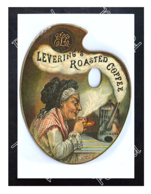 Historic Levering's Roasted Coffee Advertising Postcard | eBay