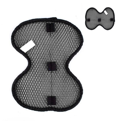 .* Black Motorcycle Helmet Pad Breathable Mesh 3D Heat Proof Cushioned ...